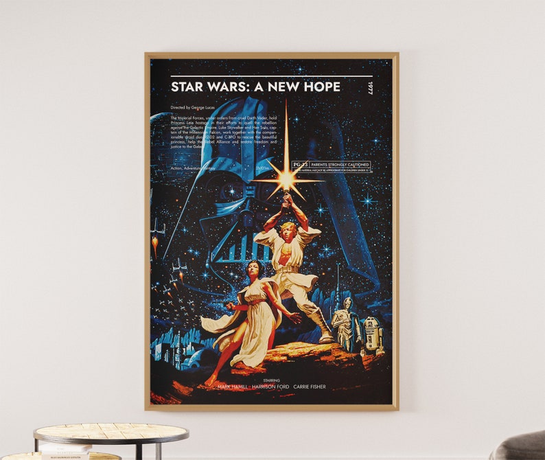 Star Wars: A New Hope Poster Art Print Movie Posters - Etsy