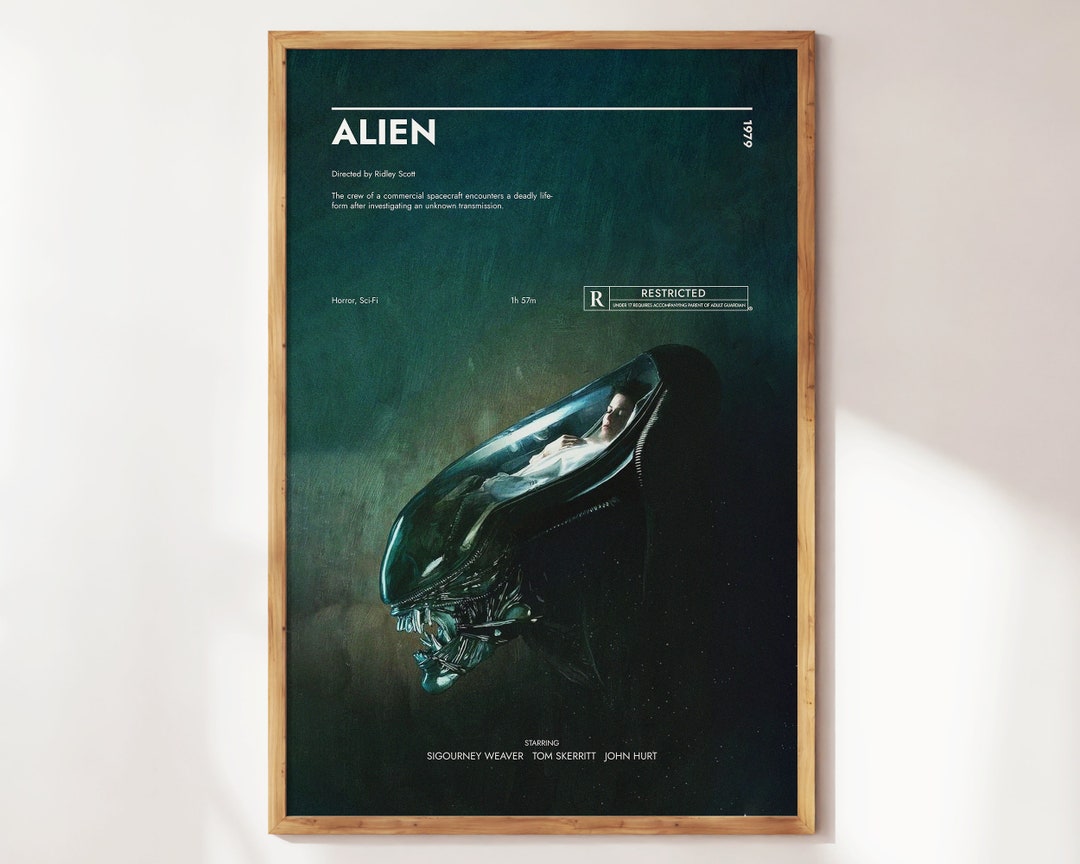 Alien 1979 Poster Art Print Movie Posters Gift for Movie Lovers - Etsy