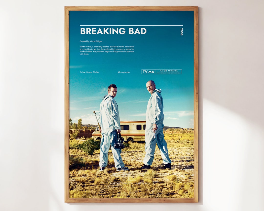 Breaking Bad Poster Art Print Movie Posters TV Posters Gift for Movie ...