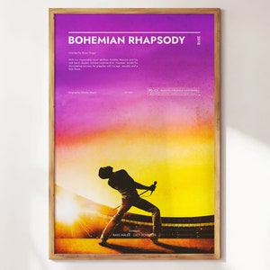 Bohemian Rhapsody Poster Art Print Movie Posters Gift for Movie Lovers ...