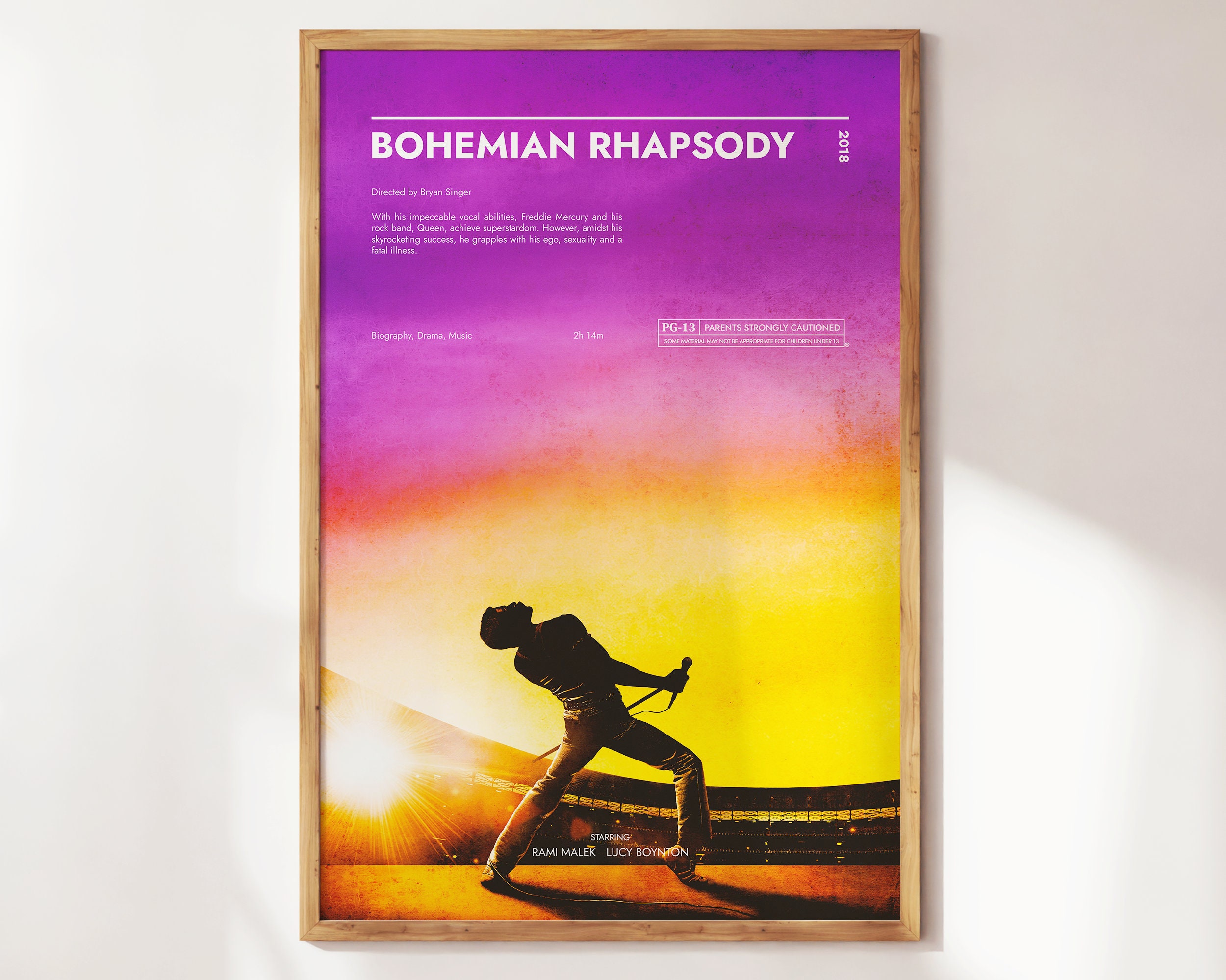 Bohemian Rhapsody Poster Art Print Movie Posters Gift for Movie Lovers ...