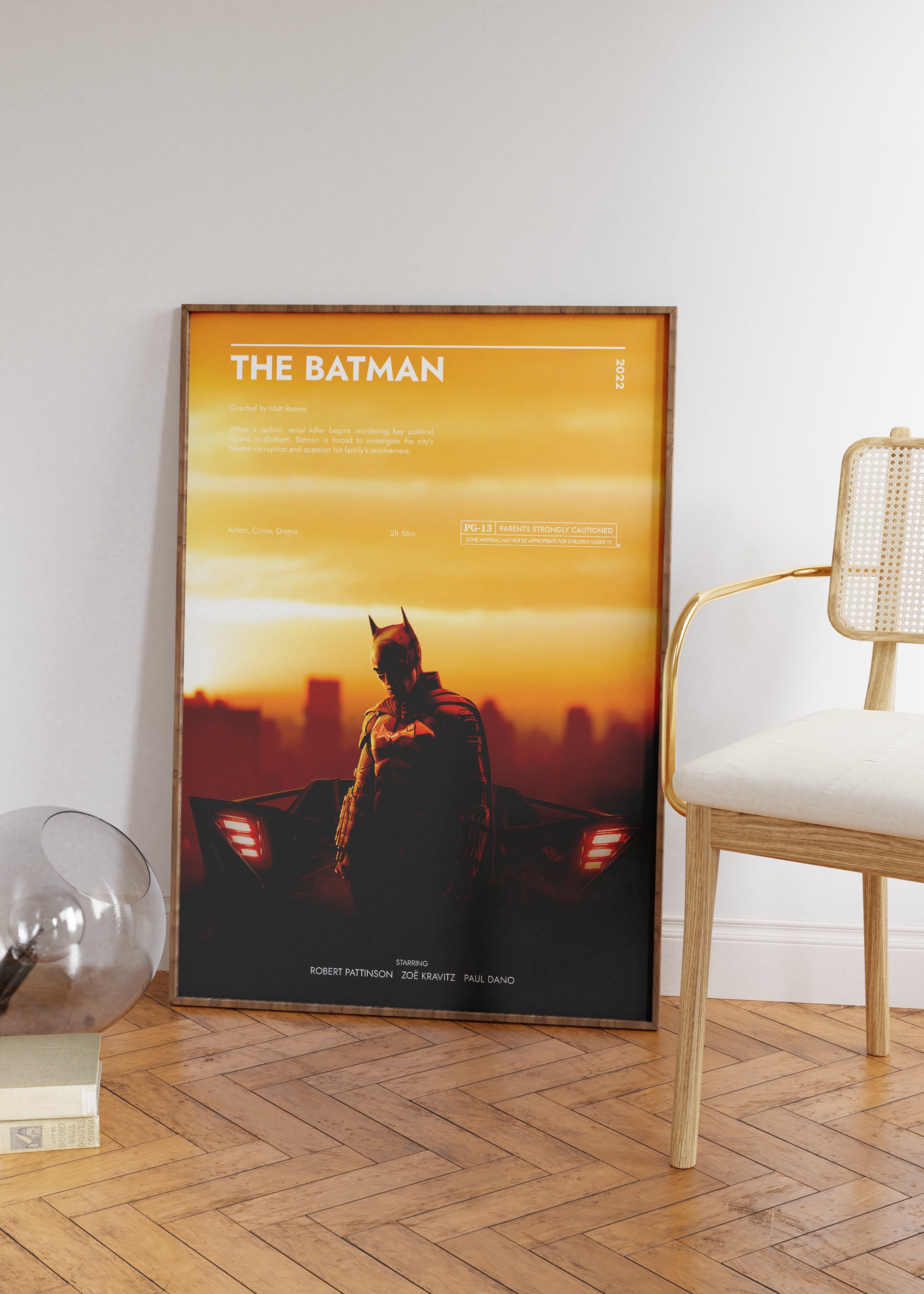 The Batman Poster Art Print Movie Posters Robert Pattinson 2022 Gift ...