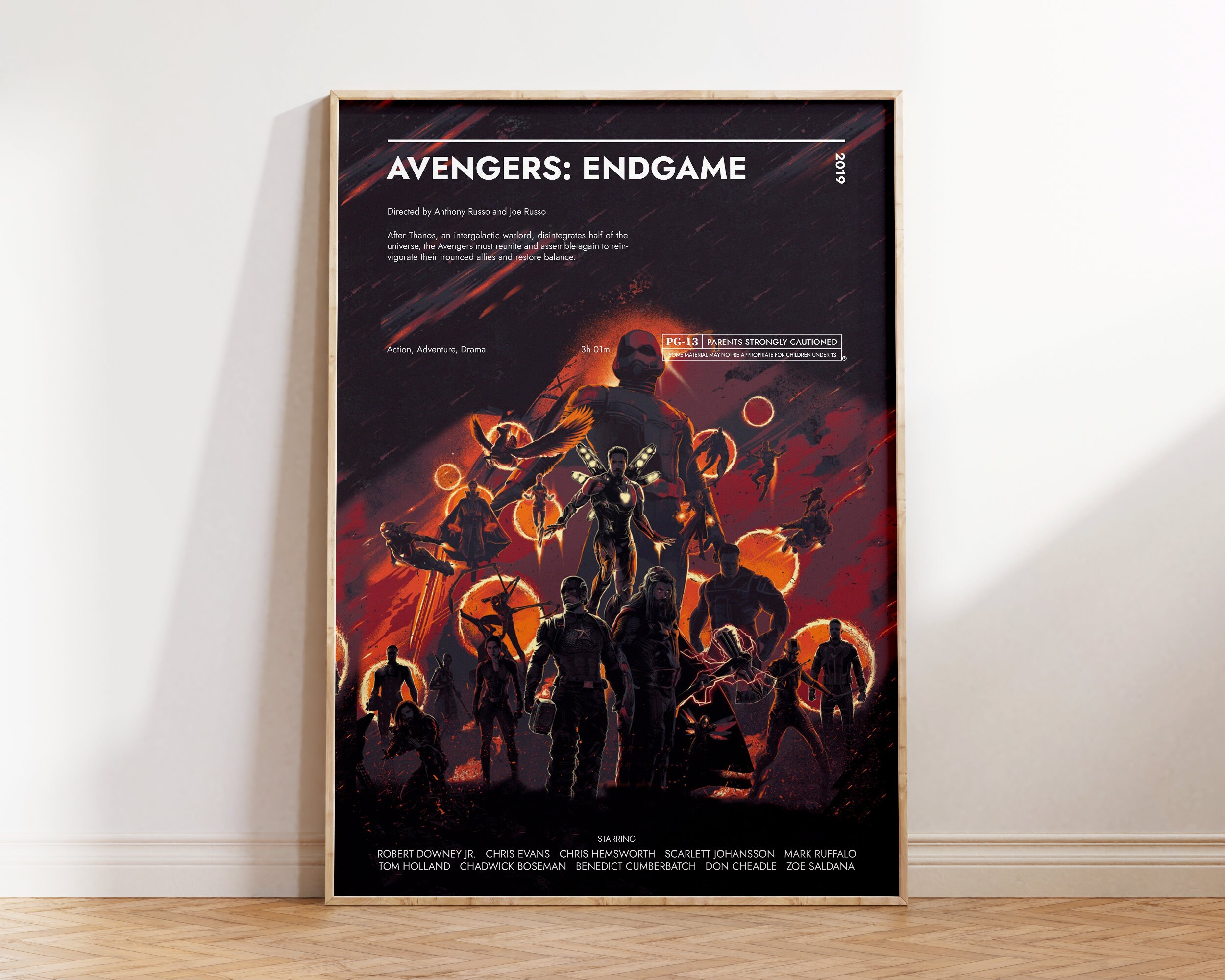 Avengers Endgame Poster Art Print Movie Posters Marvel MCU Gift for ...