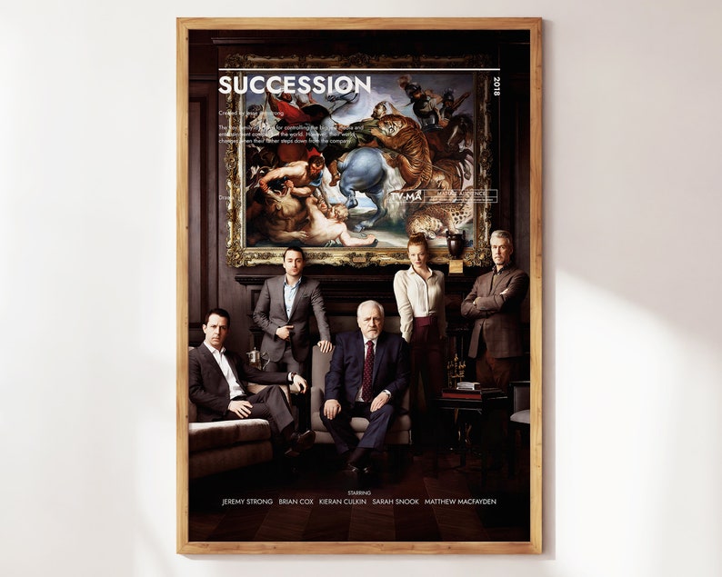 Succession Poster Art Print Movie Posters TV Posters - Etsy