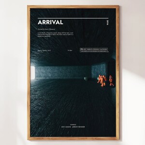 Arrival Poster Art Print Movie Posters Gift for Movie Lovers - Etsy