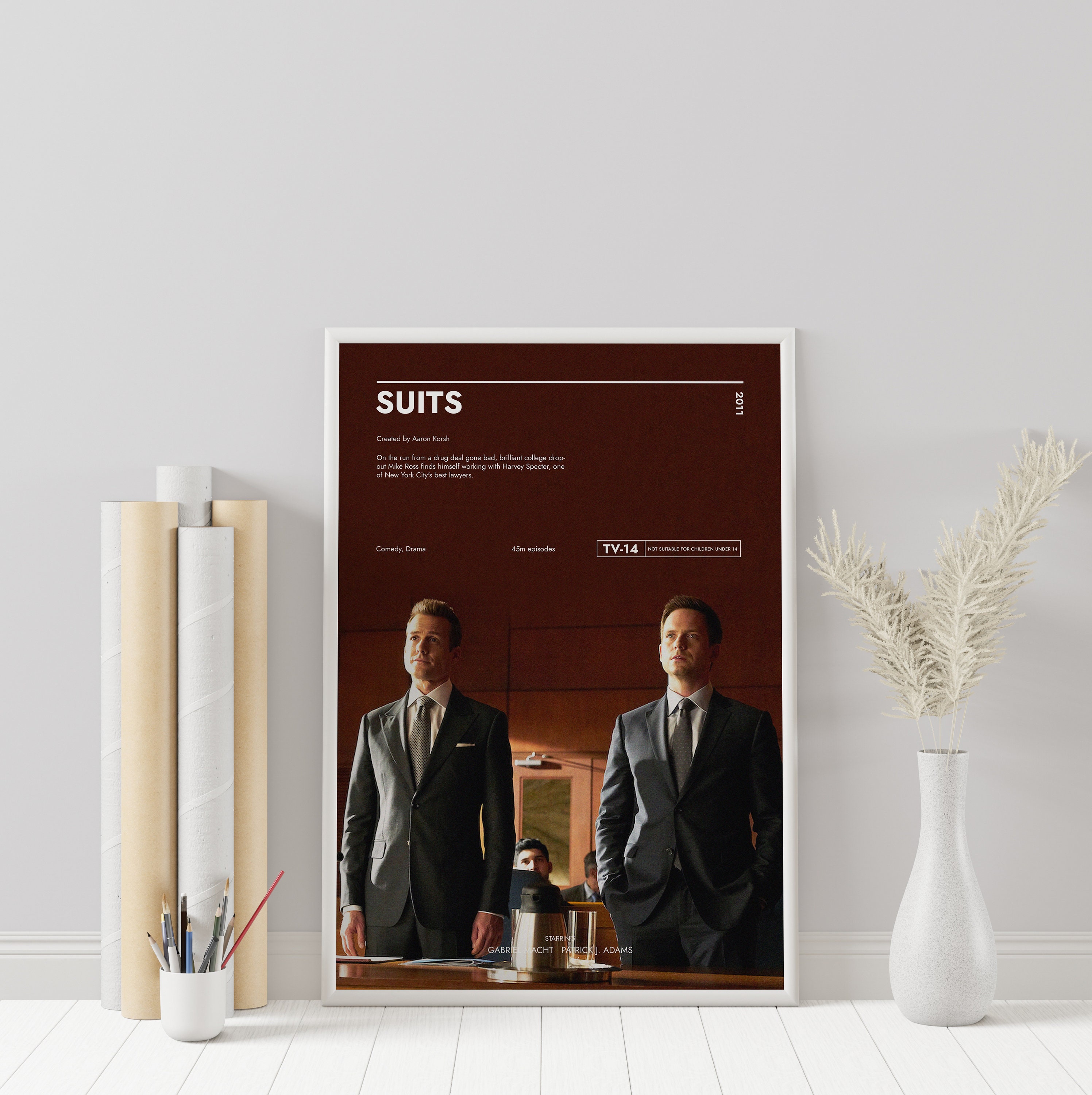 Suits Poster Art Print Movie Posters TV Posters - Etsy