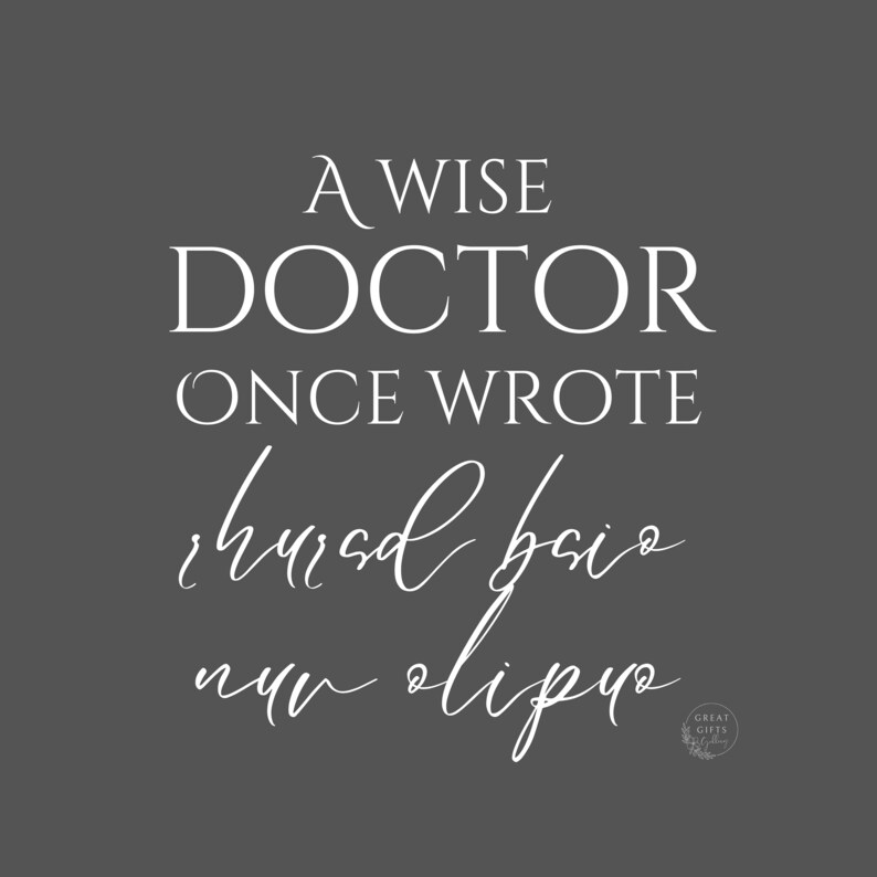 Wise Doctor Graphic, Doctor Handwriting Download, Dual Font Text ...