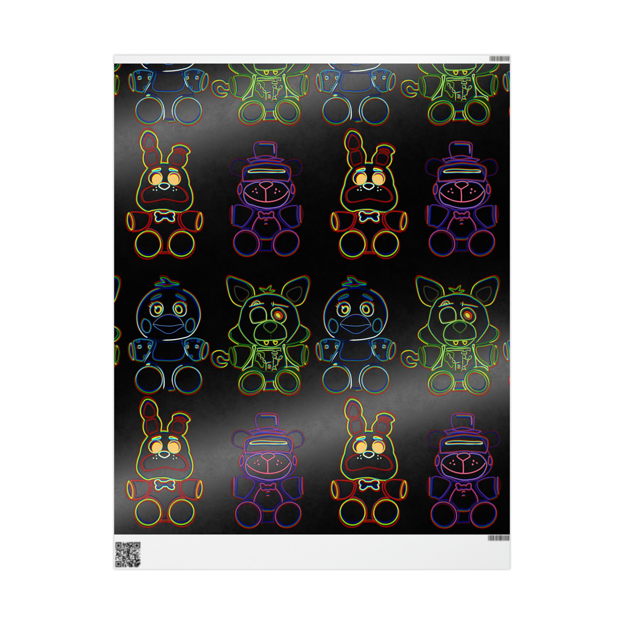 Neon FNAF Wrapping Paper - Etsy
