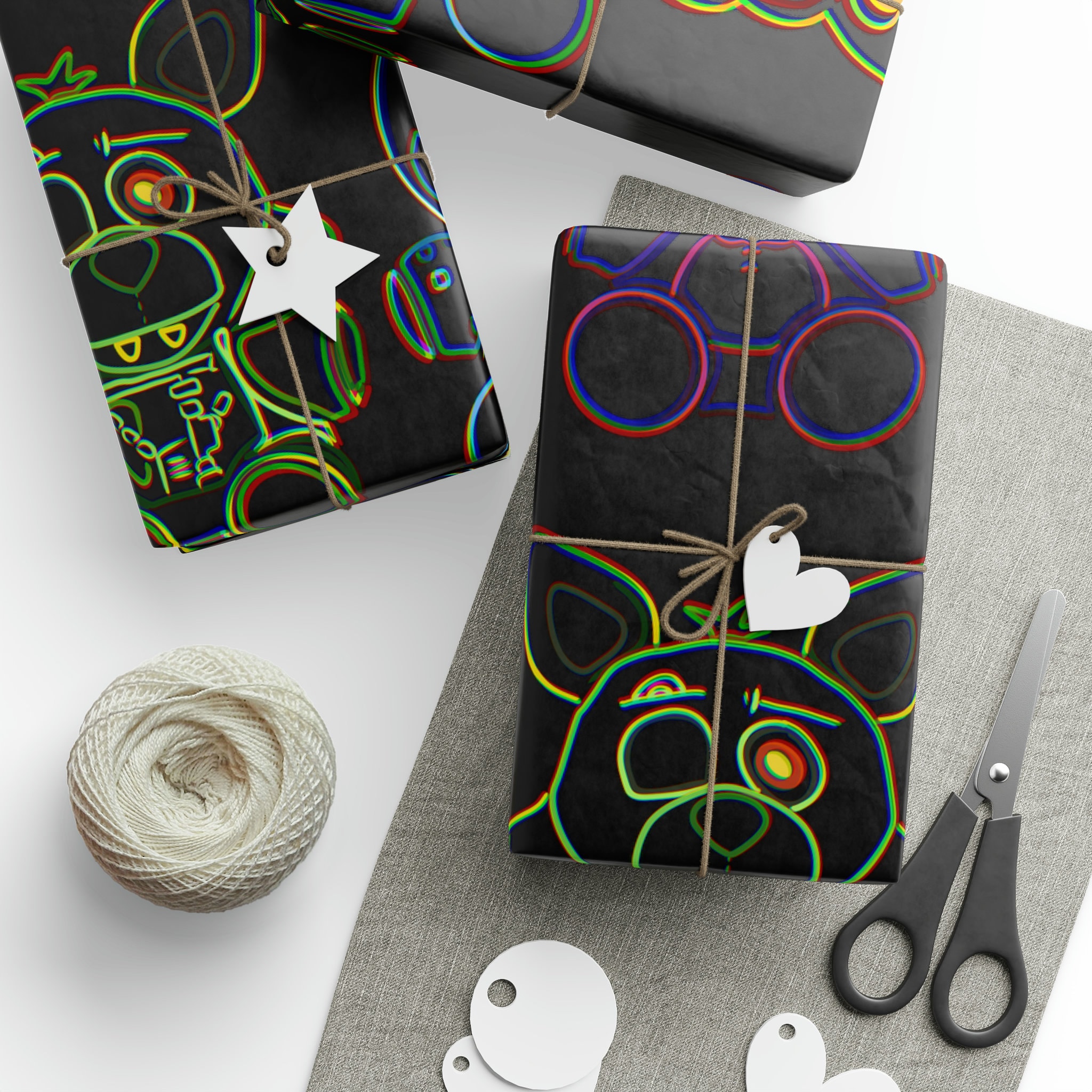 Neon FNAF Wrapping Paper - Etsy