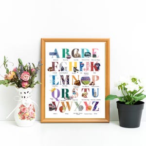 Buffalo NY Landmarks and Foods Buffalo Alphabet Digital Print Buffalo ...