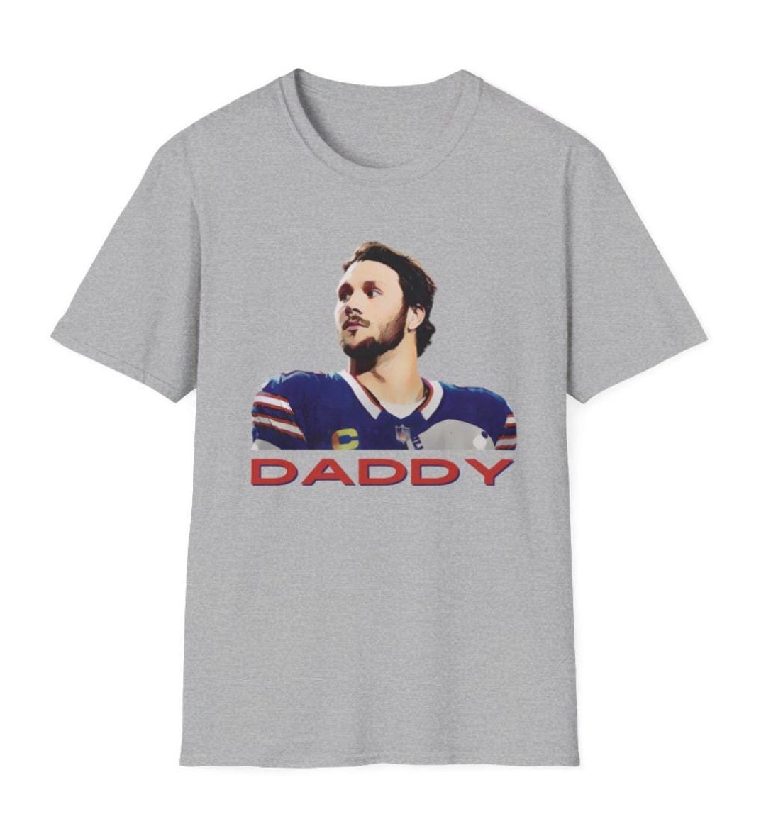Josh Allen is Daddy Unisex Softstyle T-shirt Buffalo Bills Football Quarterback Portrait Bills ...
