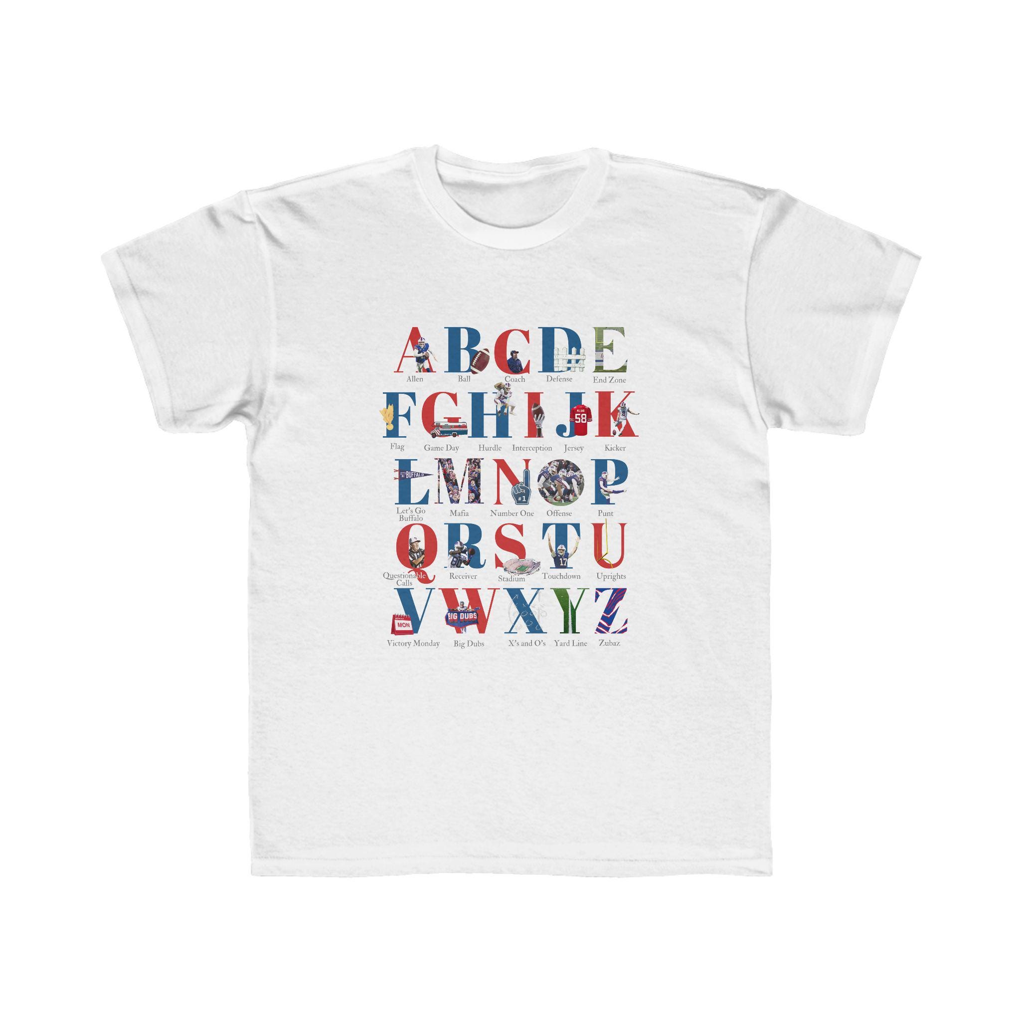 Buffalo Bills ABC Bills Mafia Alphabet Kids Unisex Fit Tee - Etsy