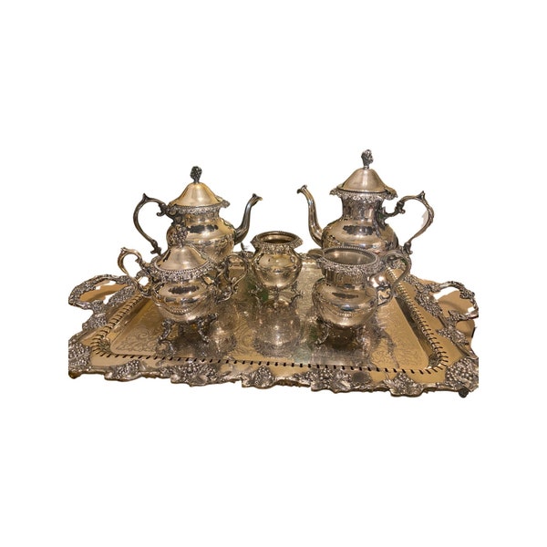 Silver Plate Tea Set - Etsy