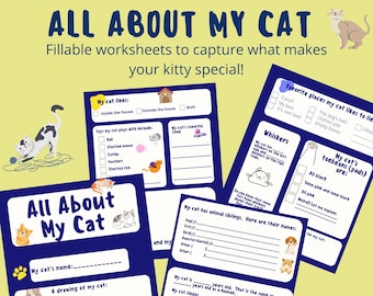 All About My Pet Printable Worksheet Kids Activity Page Homeschool ...