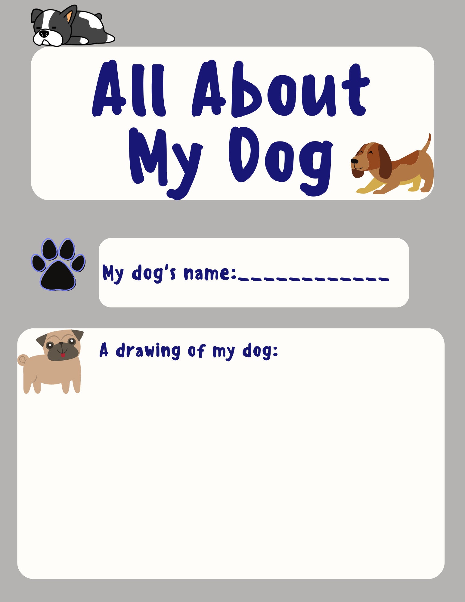 All About My Dog - Etsy