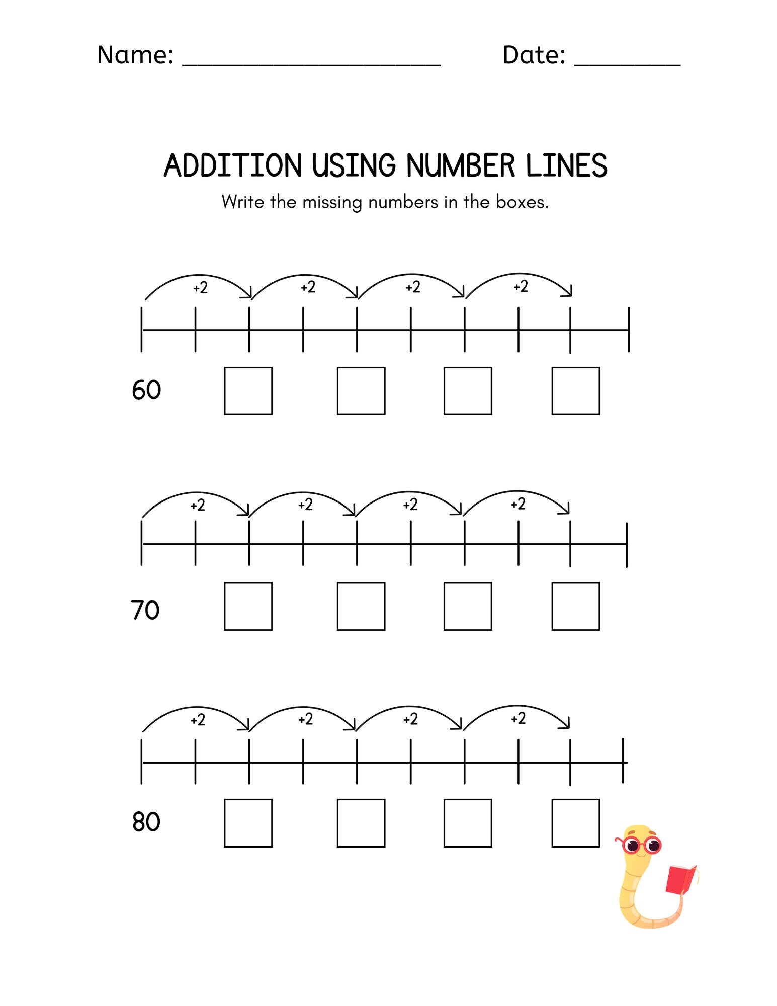 Adding and Subtracting With Number Lines - Etsy
