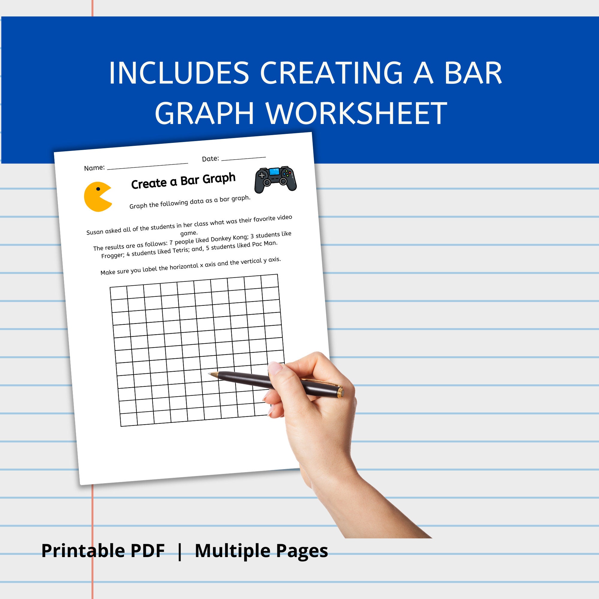 Bar Graph Practice Worksheets - Etsy