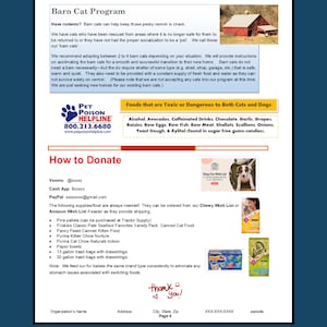 Animal Rescue Newsletter Template - Etsy