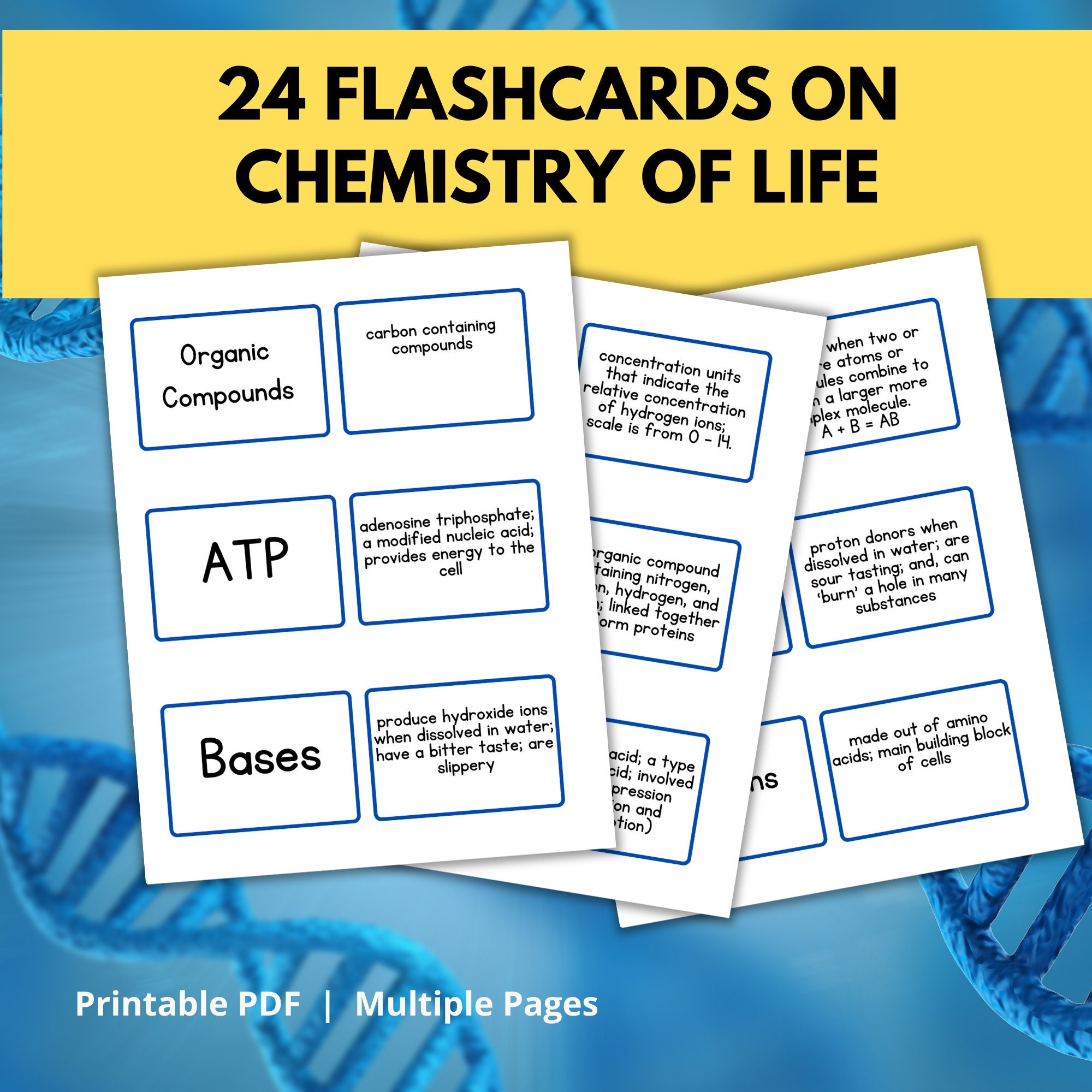 Biology Pack - Protein Synthesis, Cell Organelles and Cell Division ...