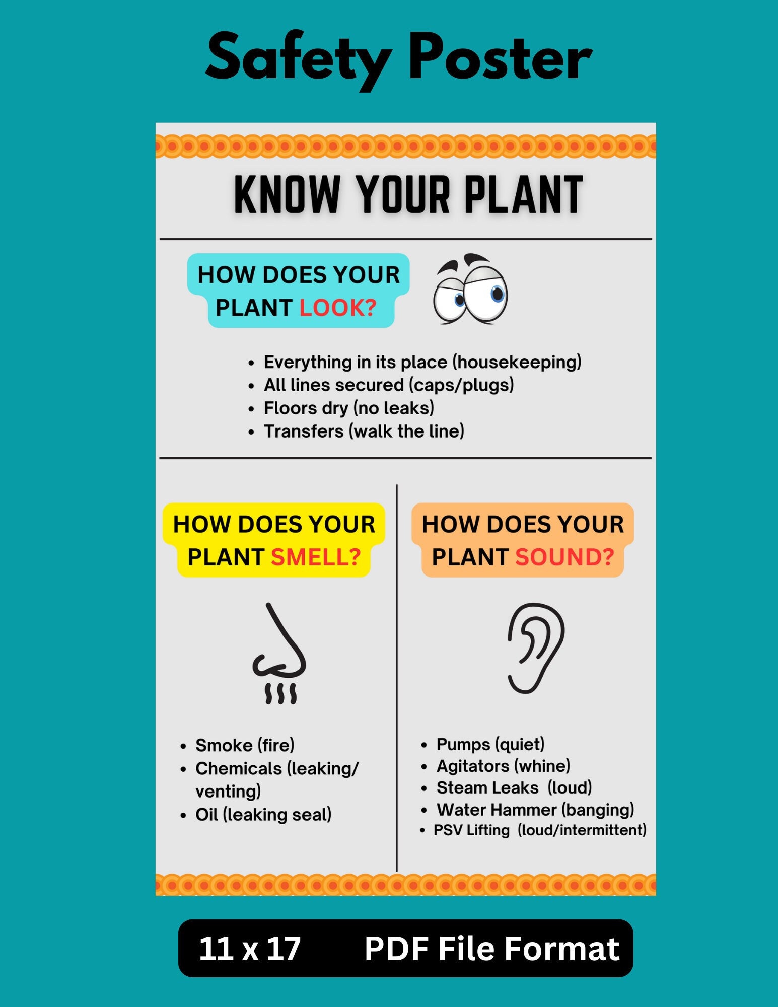 Safety Poster for Chemical Plants - Etsy