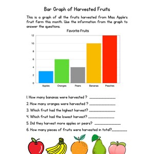 Bar Graph Practice Worksheets - Etsy