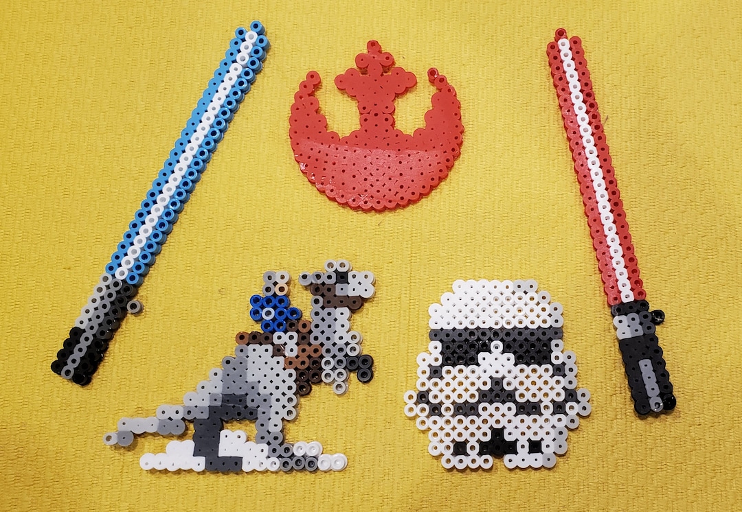 Perler Beads Star Wars Magnets Perler Bead Art Star Wars - Etsy