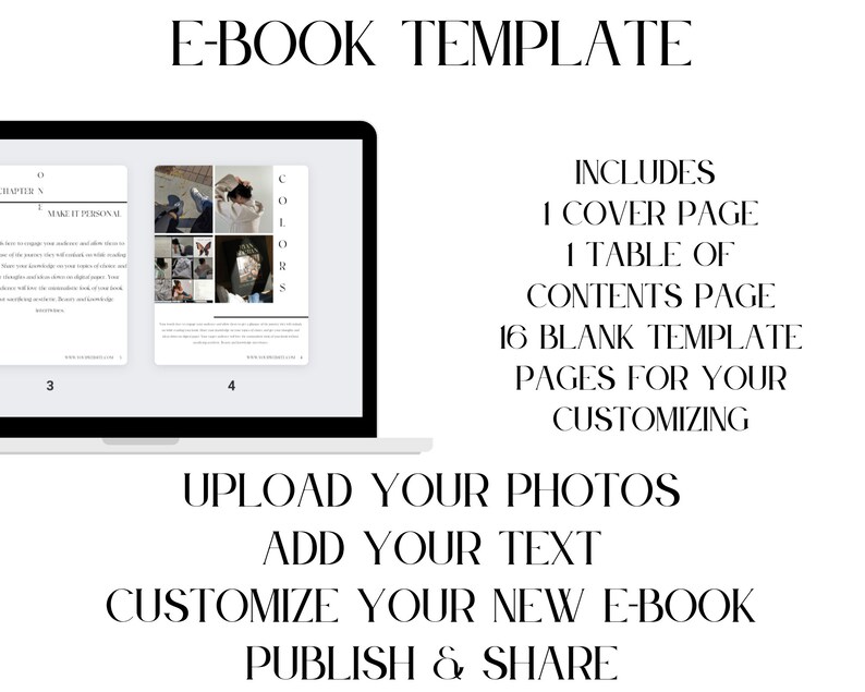 Digital E-book Template - Etsy