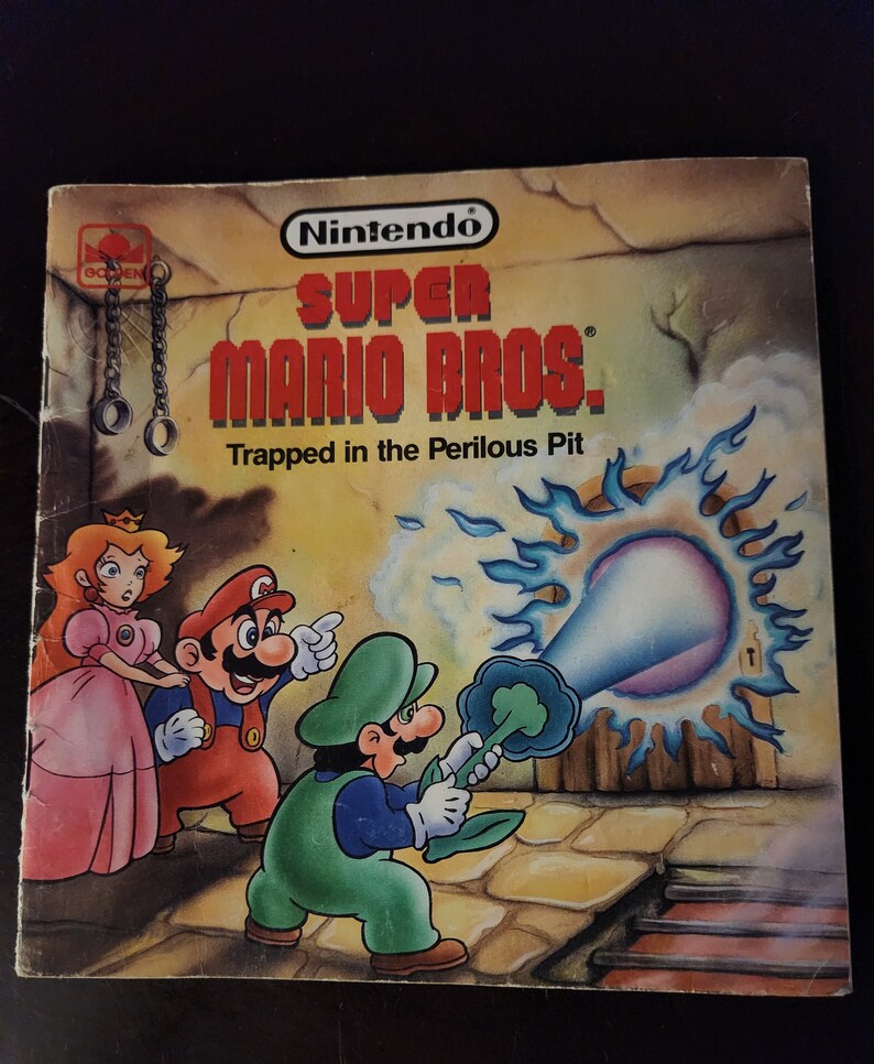 Nintendo Super Mario Bros. Trapped in the Perilous Pit Vintage - Etsy