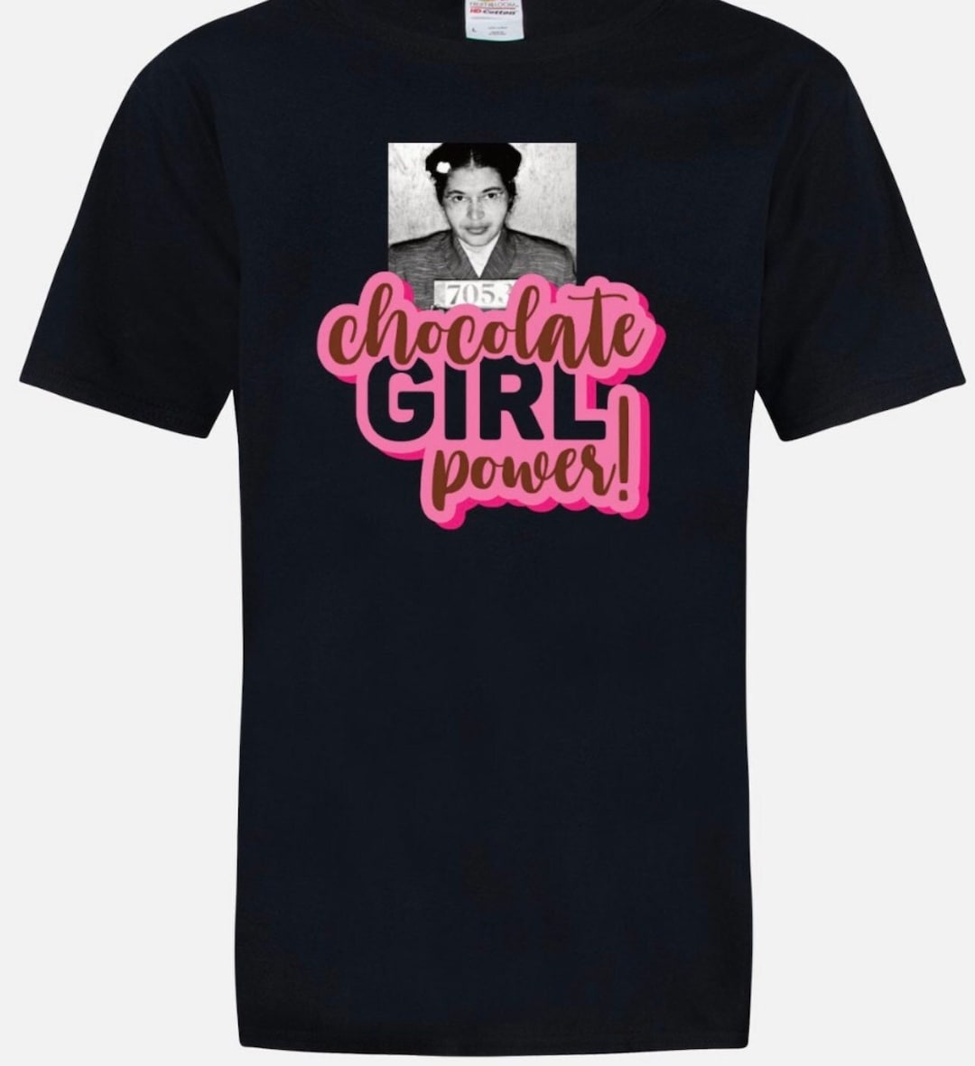 Rosa Parks--chocolate Girl Power! Logo T-shirt (inspirational ...
