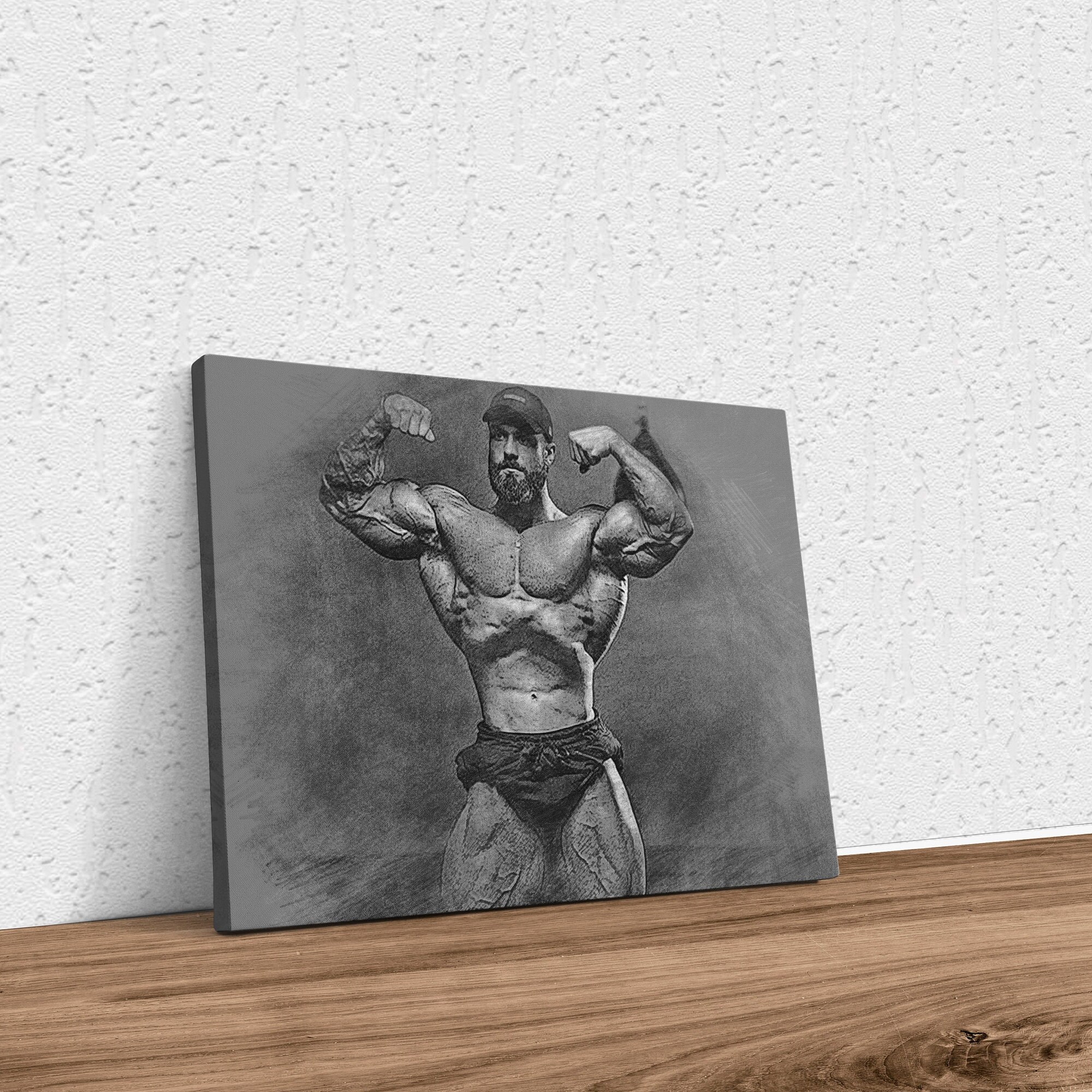 Chris Bumstead Sketch Poster Stretcher Gym Bodybuilding - Etsy