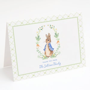 Peter Rabbit Stationery Set | Custom Easter Bunny Spring Note Cards ...