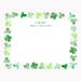 Four-leaf Clover Stationery Set | Custom St. Patrick's Day Shamrock ...