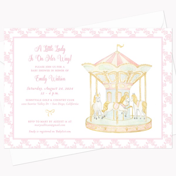 Pink Carousel - Etsy