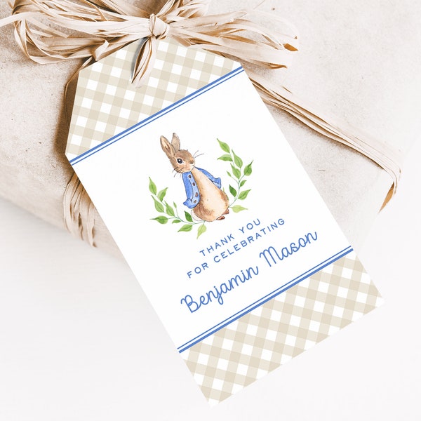 Peter Rabbit Thank You Tags - Etsy