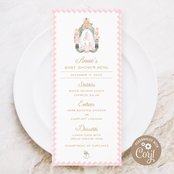 Christmas Menu Nutcracker - Etsy