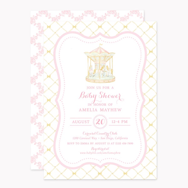 Pink Carousel - Etsy