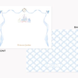 Cinderella Stationery Set Custom Magical Fairytale Princess Note Cards ...