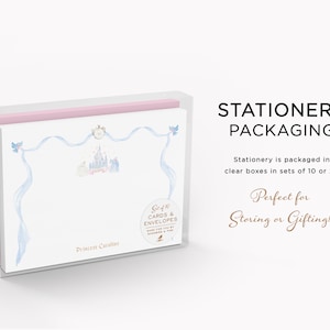 Cinderella Stationery Set Custom Magical Fairytale Princess Note Cards ...