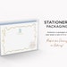 Printed Blue Cowboy Boots Stationery Set Custom Country Western Note ...