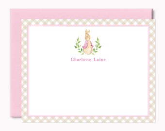 Dancing Rabbits Easter Bunny Note Cards Stationery Set of 10 - Etsy