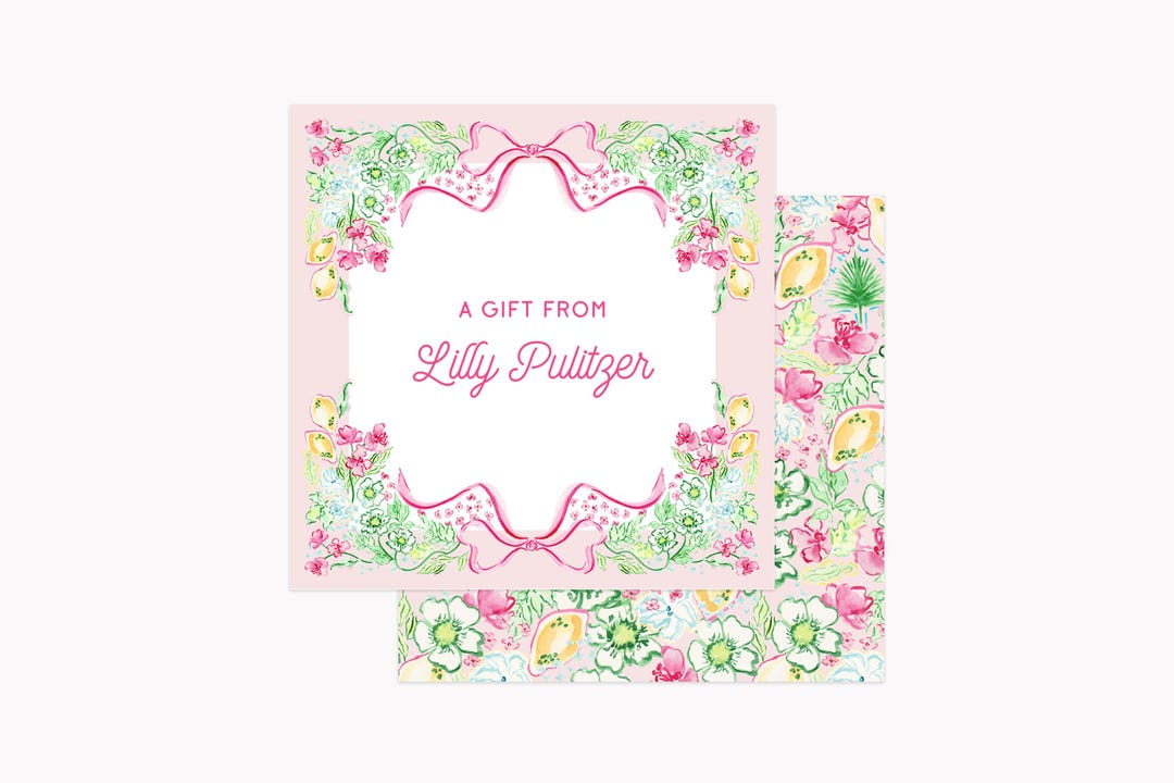 Lilly Pulitzer-inspired Enclosure Cards | Custom 2.75
