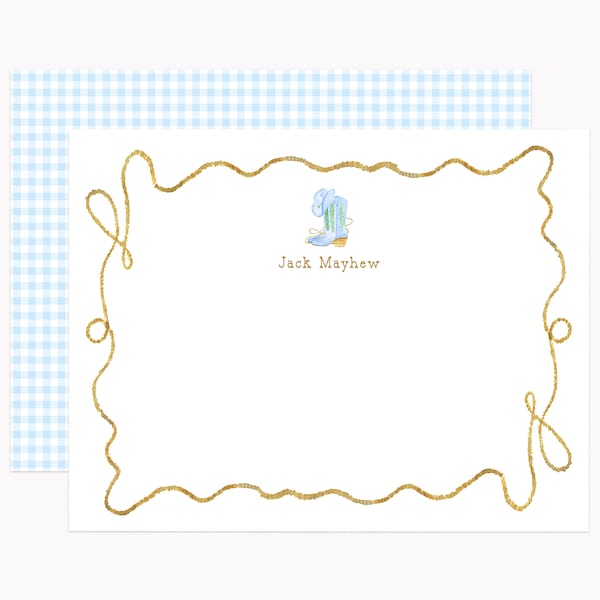 Western Cowboy Note Cards - Etsy