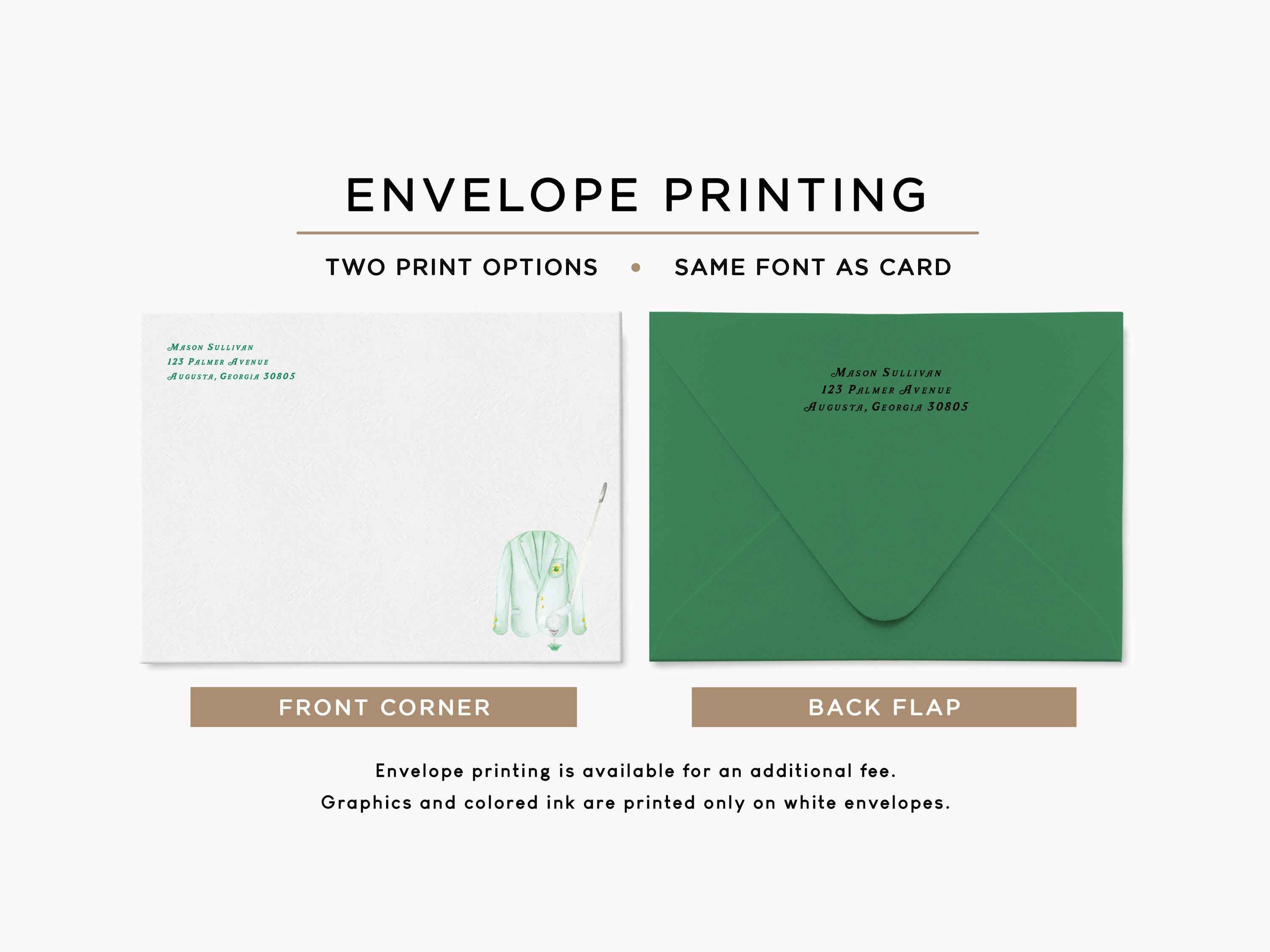 Masters Golf Crest Invitations | Custom 5x7 Golfing Birthday Party ...