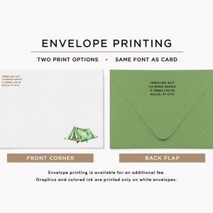 Summer Camp Invitation Set | Custom Outdoorsy Birthday Party ...