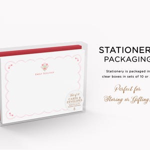 Ditsy Floral Valentine Stationery Set | Custom Valentine's Day Note ...