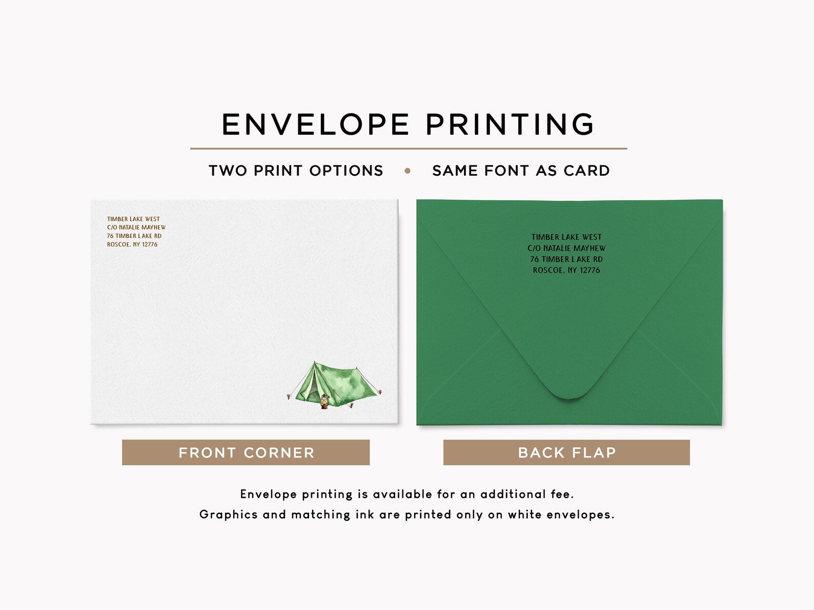 Summer Camp Invitation Set Custom Watercolor Outdoorsy Birthday Party ...