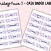 Smiley Face Cash Binder Labels, Happy Face Cash Binder Labels ...