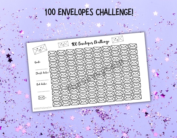 The 100 Envelope: Money Savings Challenge Mini Savings - Etsy