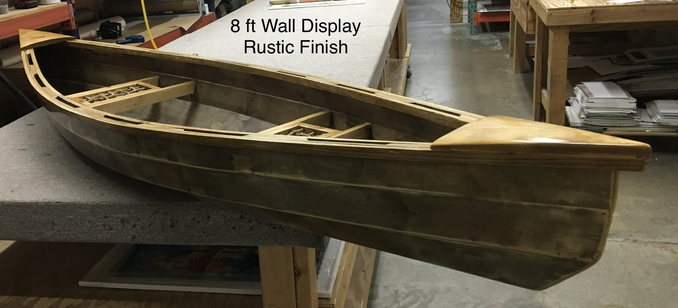 Wall Display Canoe ( 5ft, 6ft, 7ft, 8ft ) - Etsy