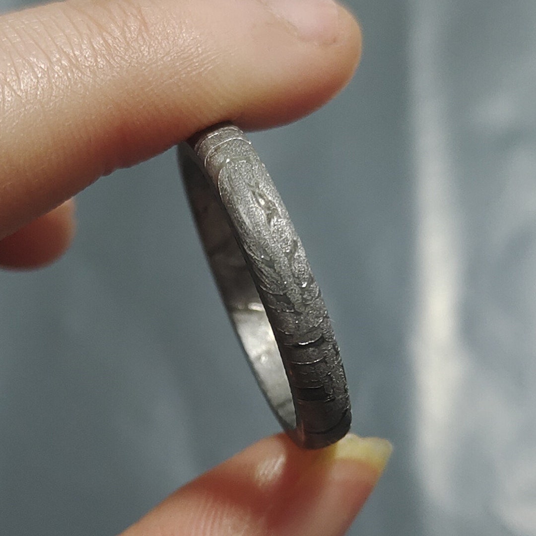Meteorite Ring Original Natural Swedish Muonionalusta - Etsy